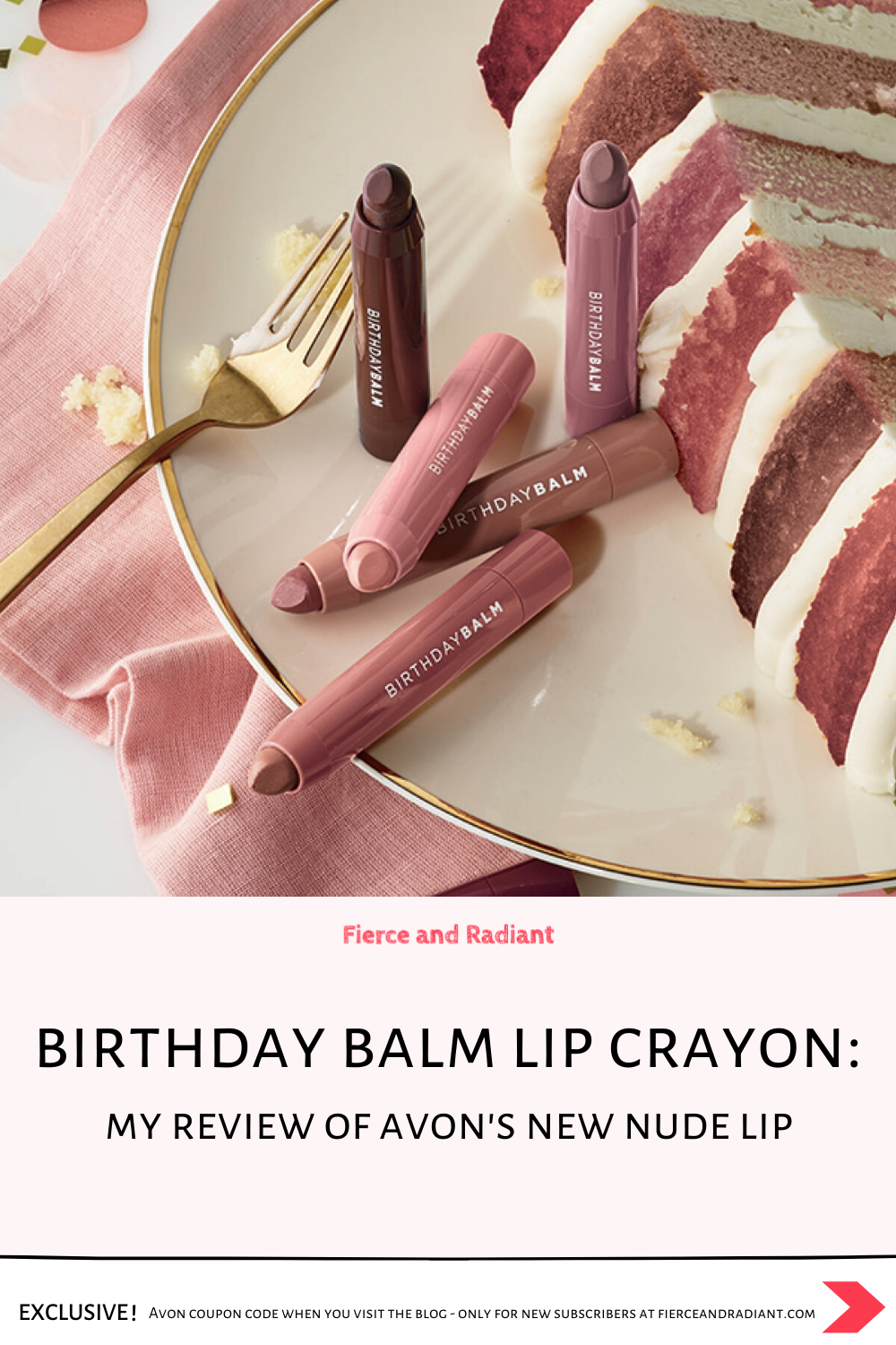 Birthday Balm Lip Crayon: My review of Avon's new nude lip