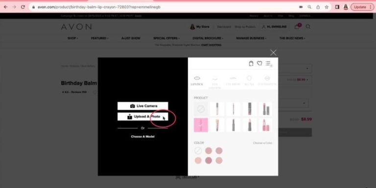 How to use the Avon Virtual Makeover Tool